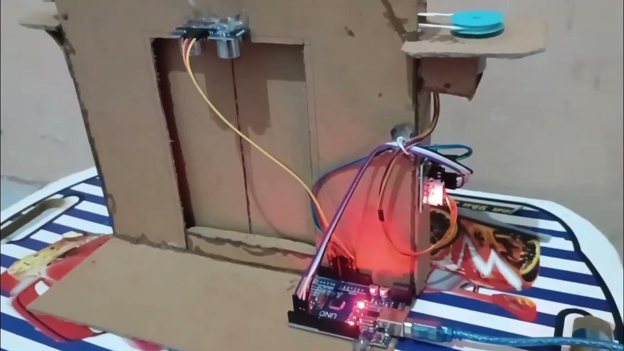 Rancangan pintu otomatis menggunakan arduino uno dan sensor ultrasonik ...