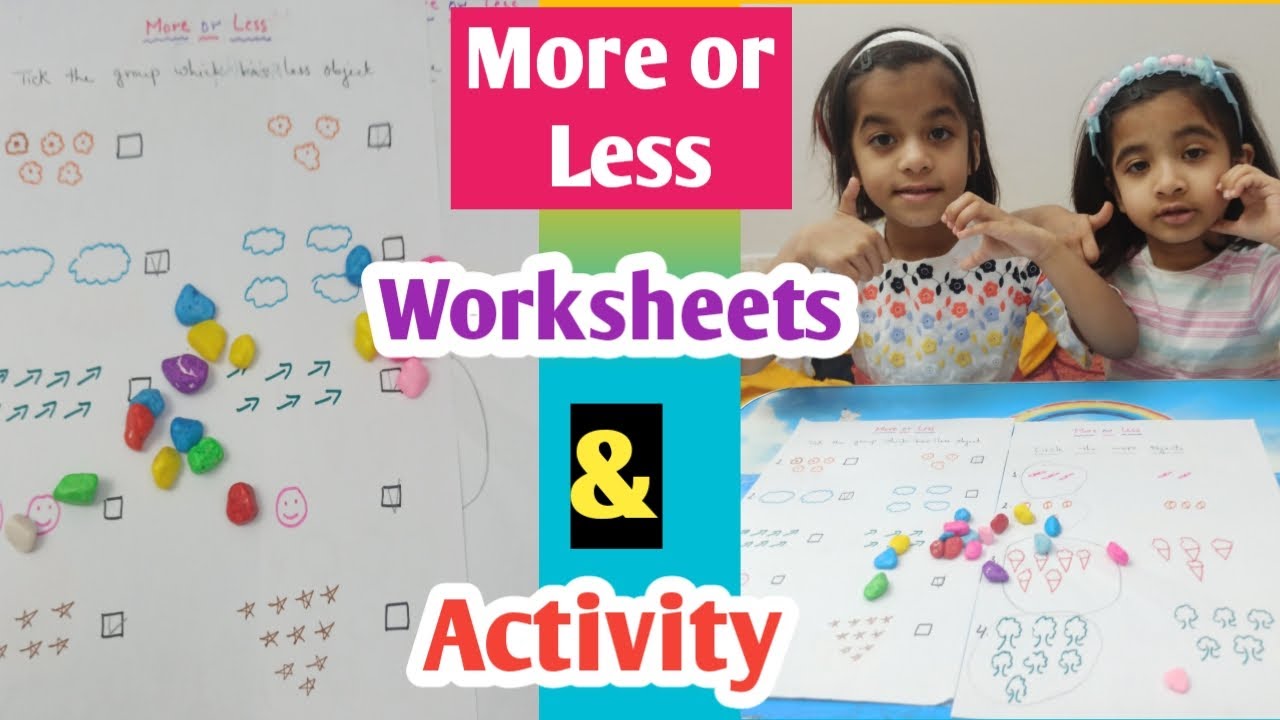 More or Less Activities for Kids | More or Less Worksheets For ...