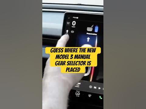 Updated Tesla Model 3 Manual Gear Selector #teslamodel3 - YouTube
