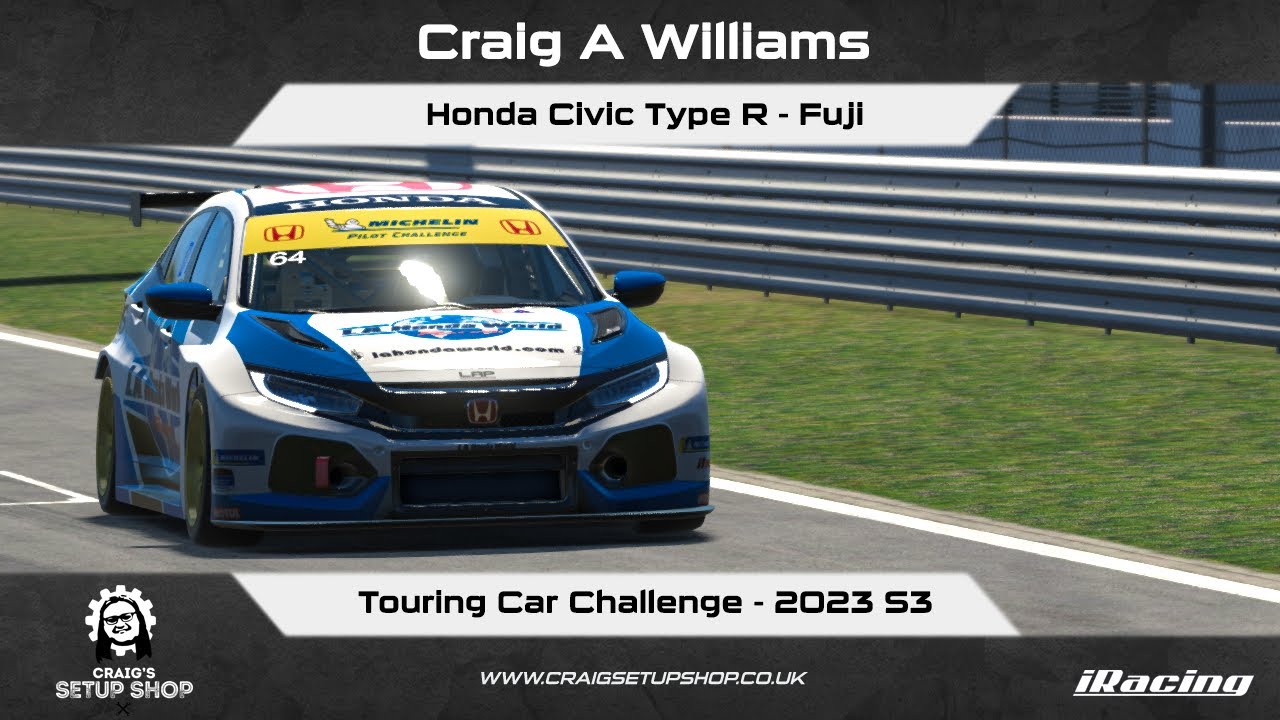iRacing - 23S3 - Honda Civic Type R - Touring Car Challenge - Fuji ...