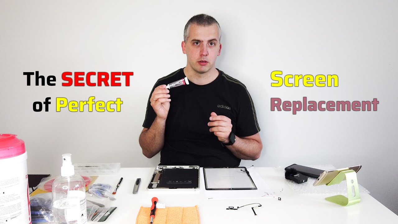 The secret of perfect screen replacement - YouTube
