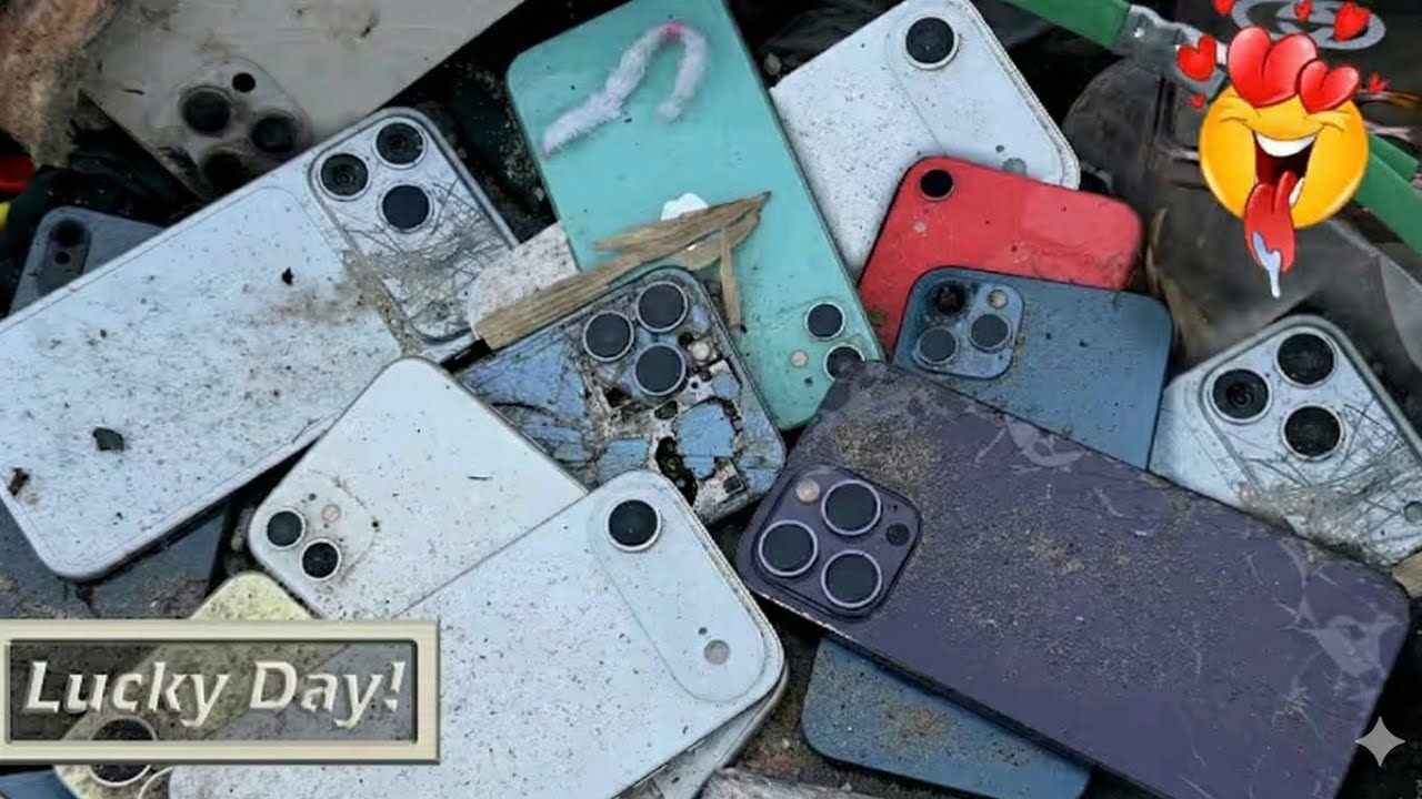 Lucky Day_ i Found Many iPhones in Garbage Dump_ Restoration iPhone 11 ...