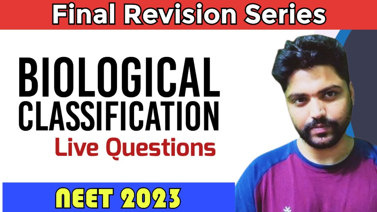 Biological Classification | Final Revision | Neet 2023 - YouTube