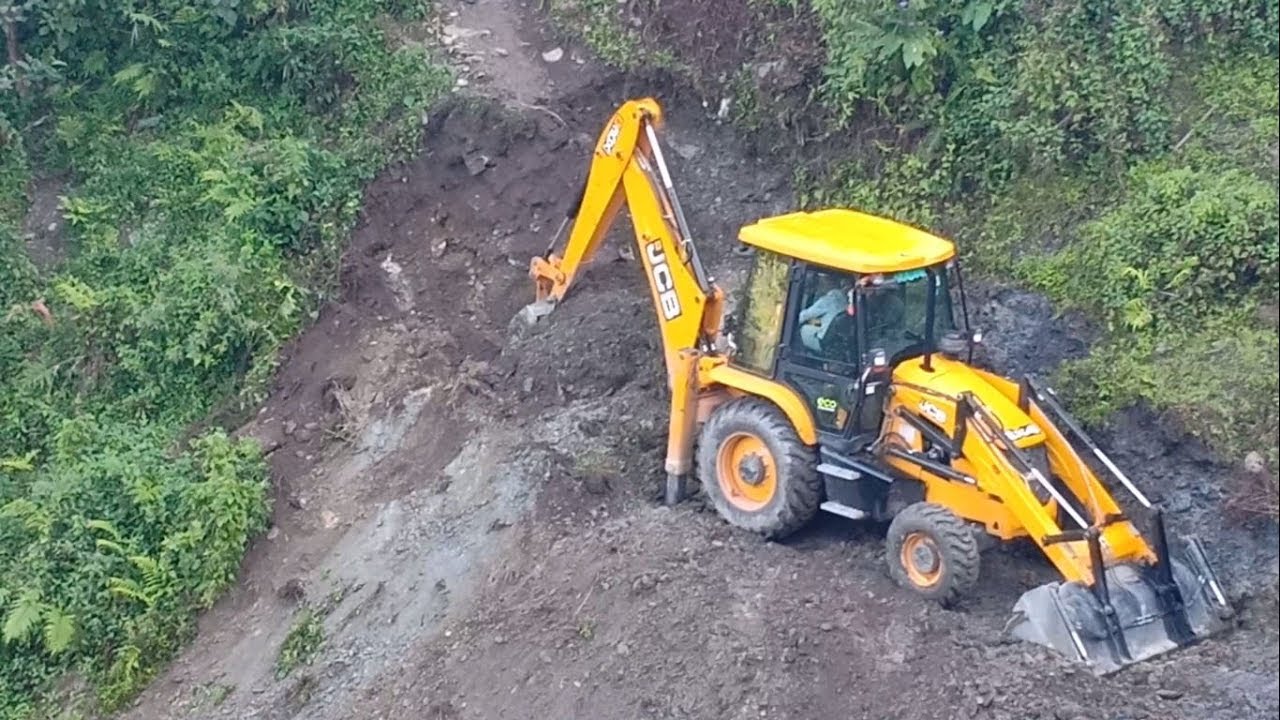 Unique Performance-JCB Making Path On Trackless Place - YouTube