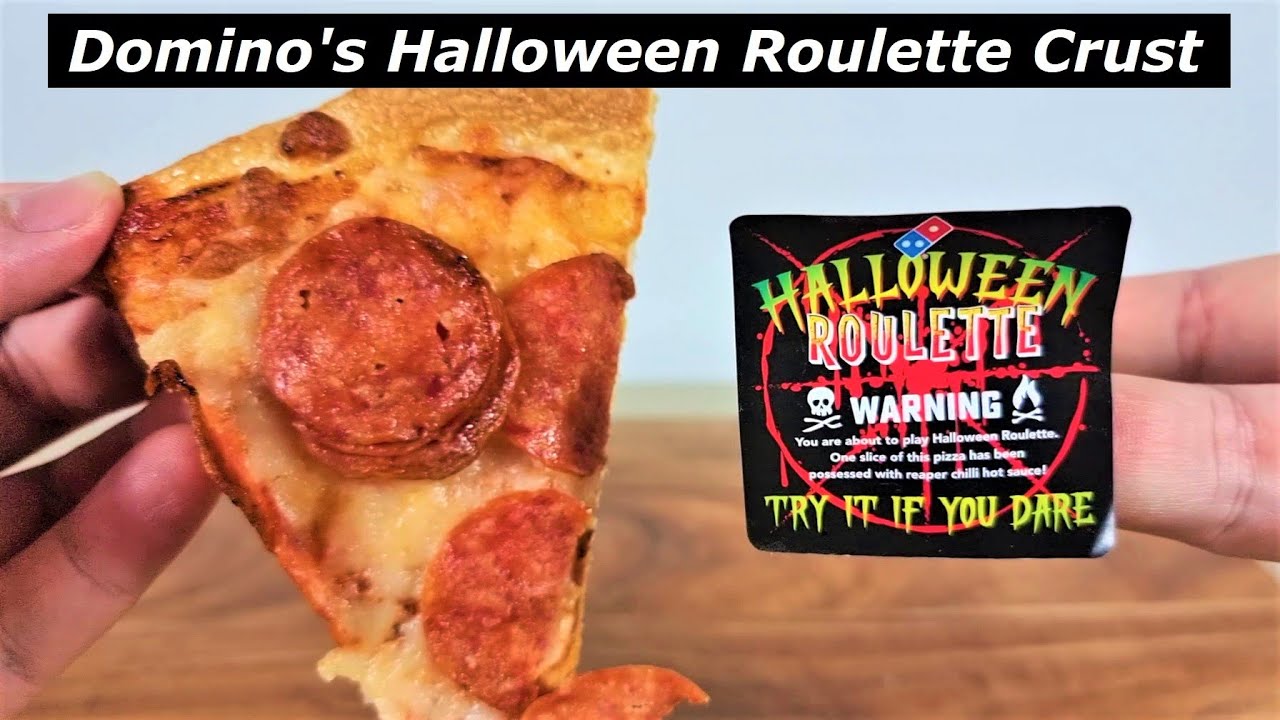 Domino's Halloween Roulette Crust w/ REAPER Chilli Sauce (2021 ...