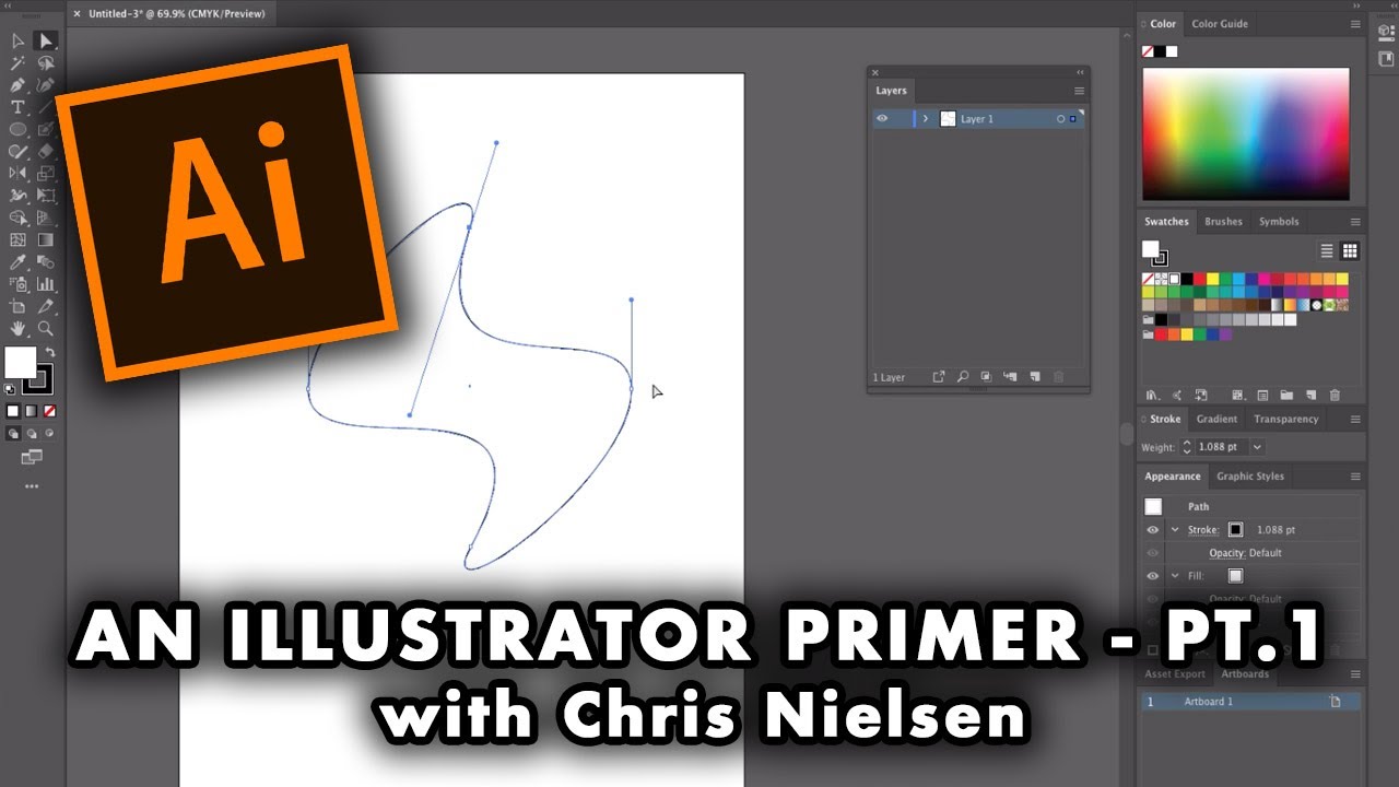 My Adobe Illustrator CC Primer Tutorial Video - PART 1 - YouTube