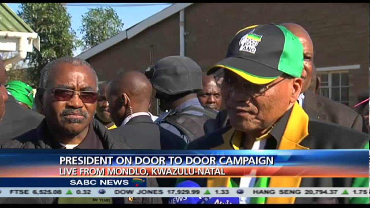 President Zuma encourages Mondlo residents to vote on August 3rd - YouTube