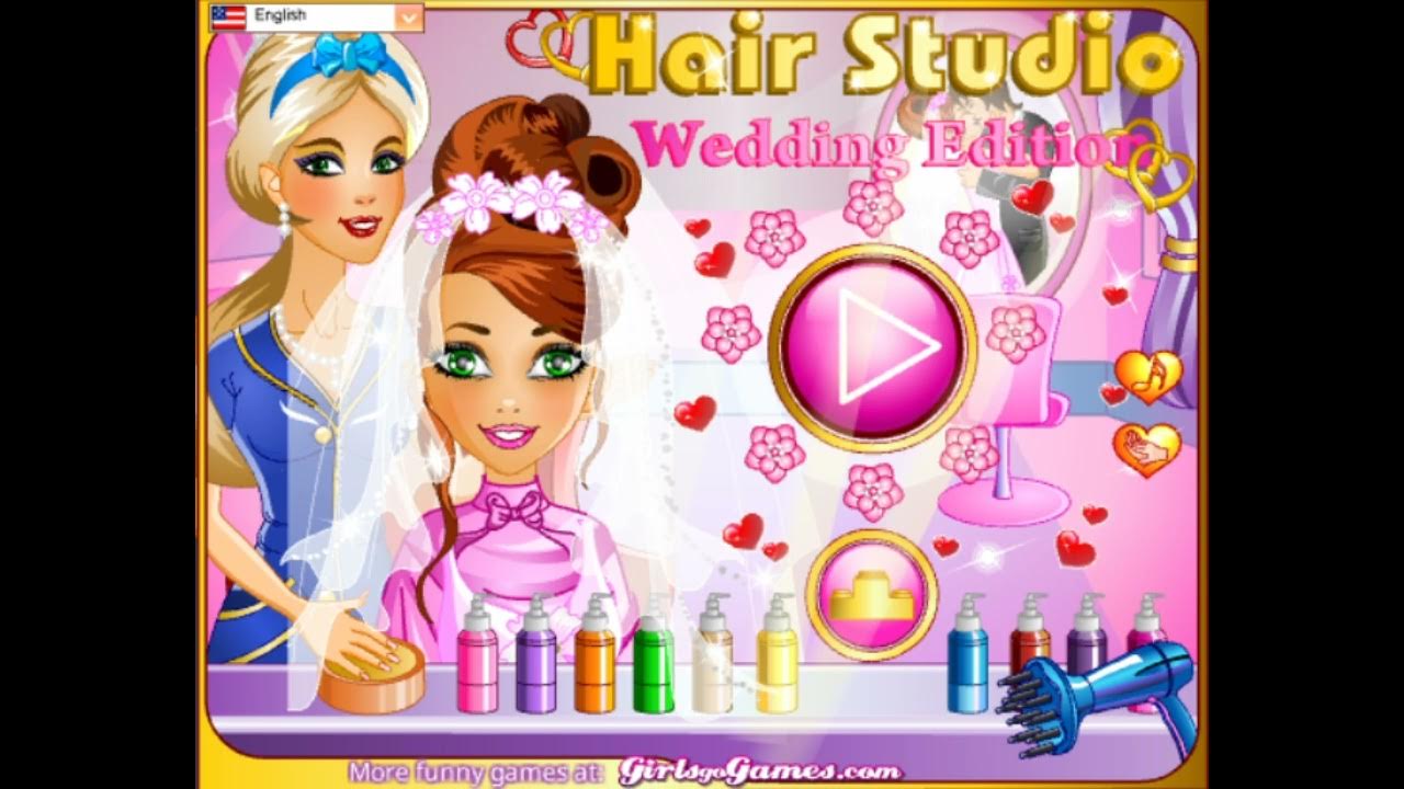 Hair Studio Wedding Edition | Old Flash Game (swf) GirlsGoGames - YouTube