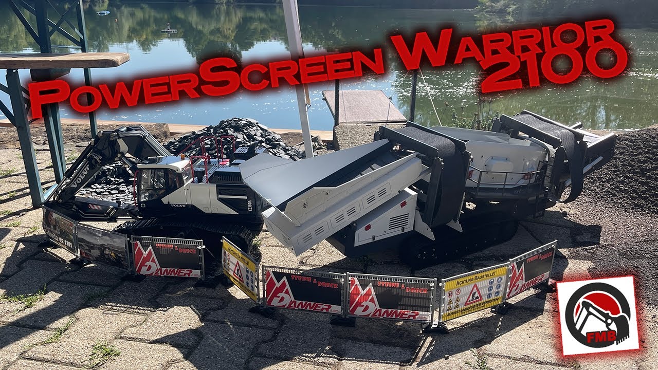 RC Model Design Powerscreen Warrior 2100 - Complete Unboxing Building ...