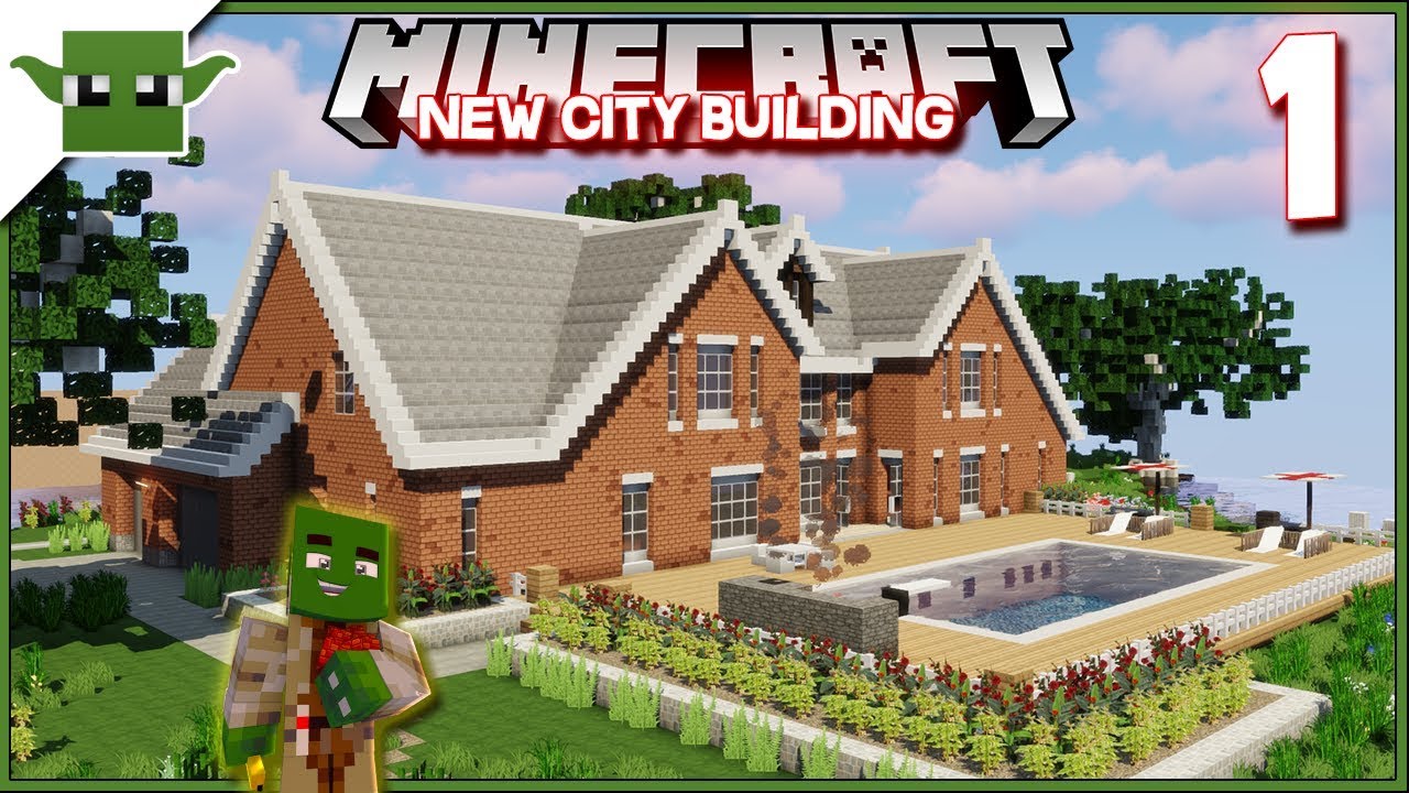 Building A City #1 {Mayor's House} Minecraft Timelapse - YouTube