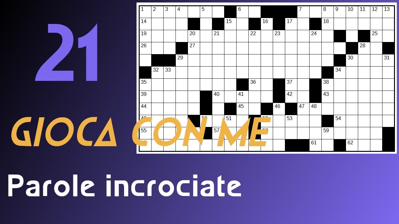 Pausa CRUCIVERBA: PAROLE INCROCIATE [2] | Puntata 21 - YouTube