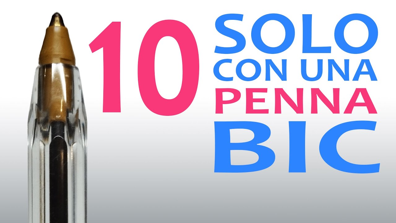 Straordinarie soluzioni grafiche con la penna biro Parte 10 - YouTube