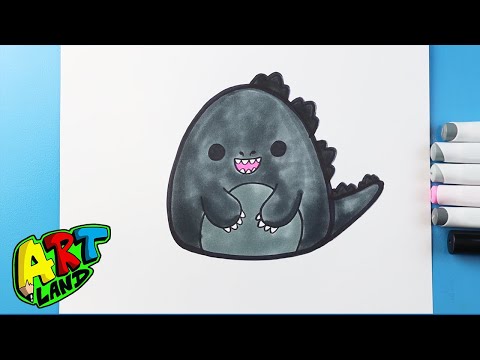 How to Draw Squishmallow Godzilla