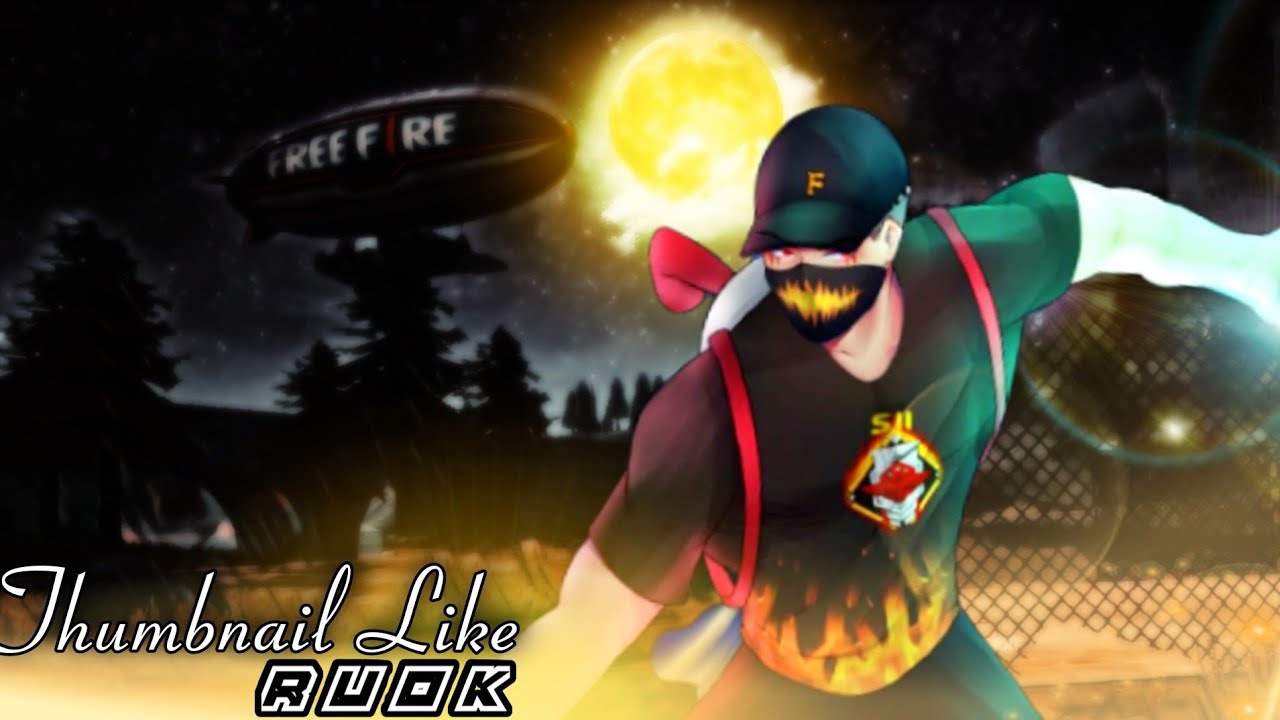 How To make Cartoon Thumbnail Like Ruok FF & White444 🔥 Picsart ...