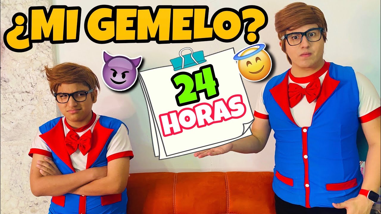 24 horas soportando a mi hermano gemelo - ¿ES MALO? - YouTube