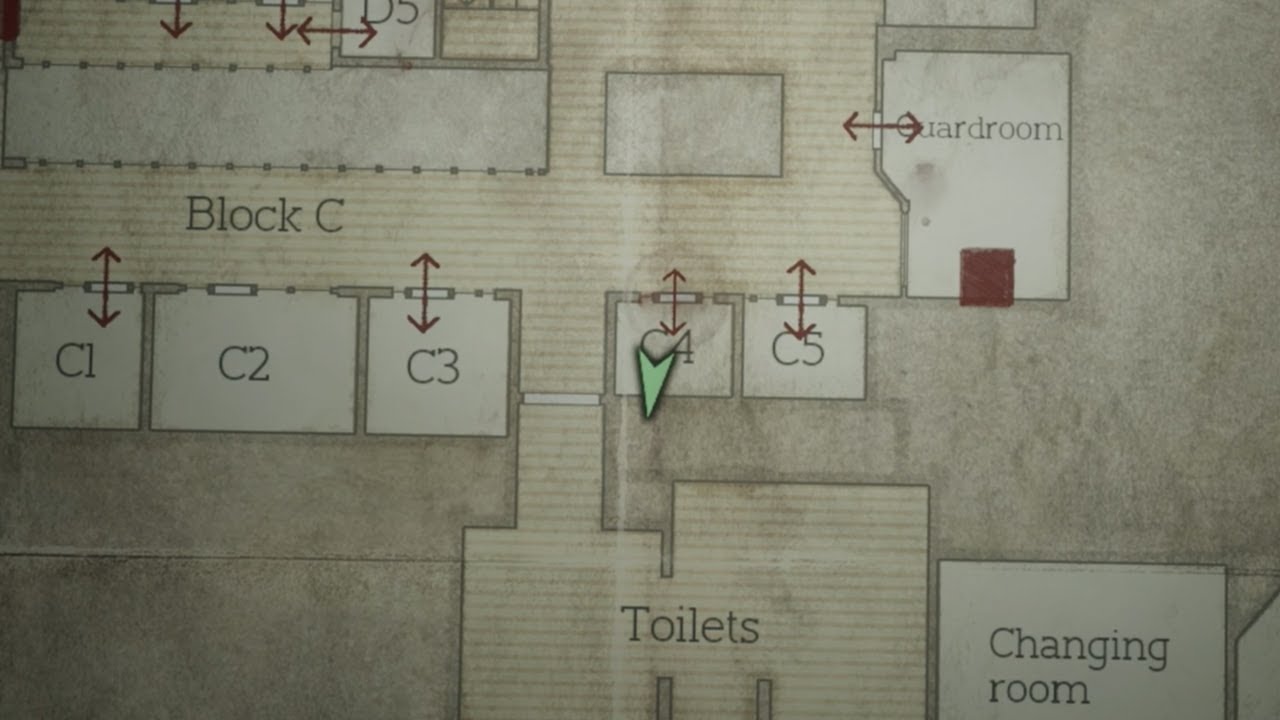 Cell C4 Key Location - Toluca Prison 2F Showers Unlock | Silent Hill 2 ...