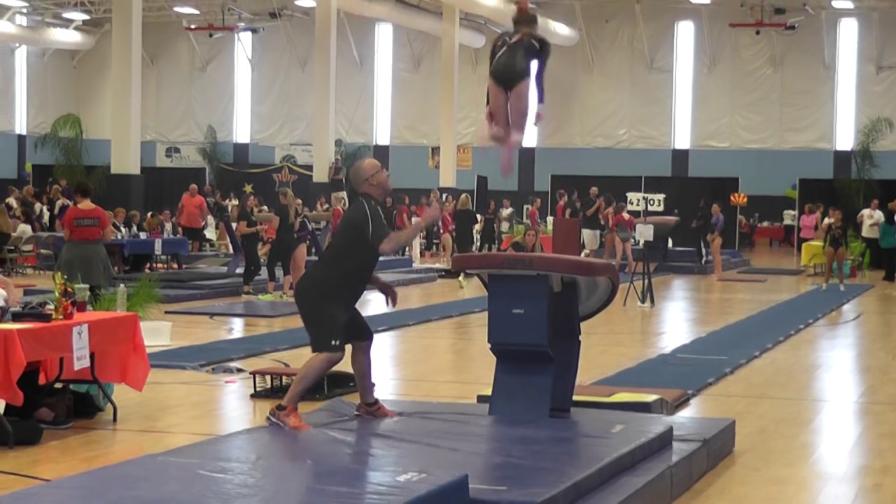 Sophie's First Yurchenko Vault - YouTube