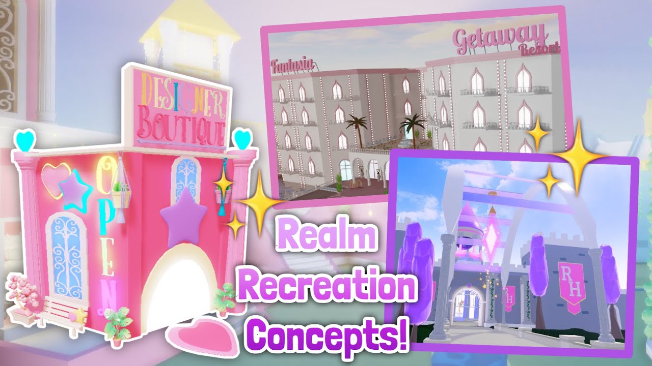 REACTING To ROYALE HIGH REALM RECREATION CONCEPTS! Royale High Concepts ...