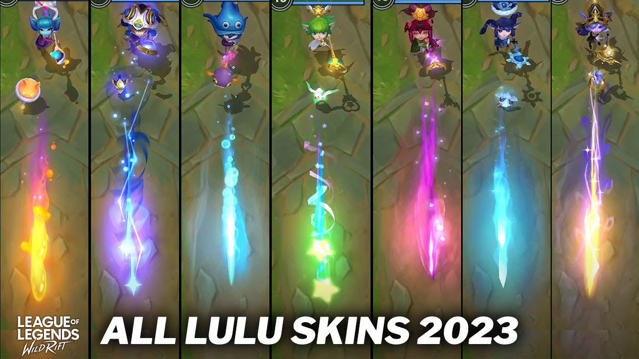 All Lulu Skins 2023 Comparison Wildrift - YouTube