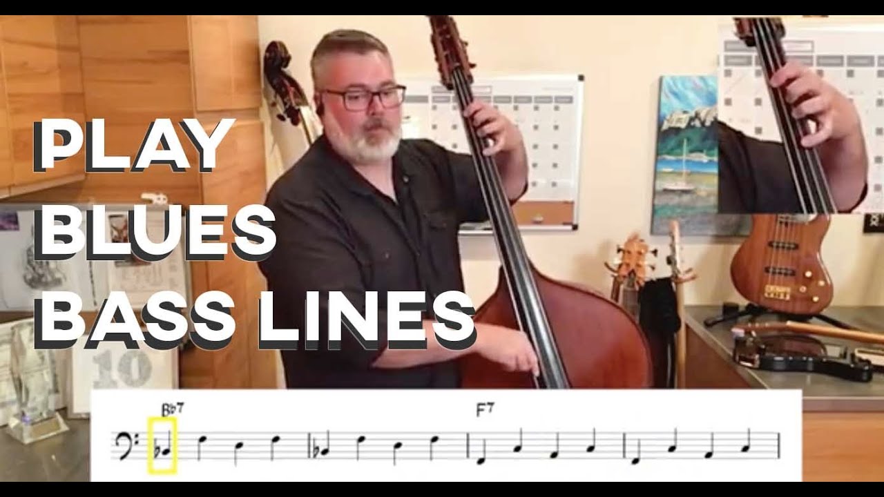 How to PLAY WALKING BASS LINES for the BLUES - YouTube