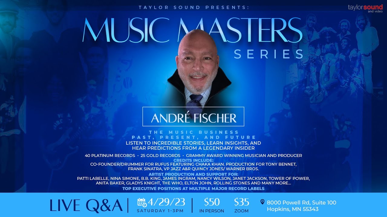 Music Masters Series - André Fischer - Presented by Taylor Sound - YouTube