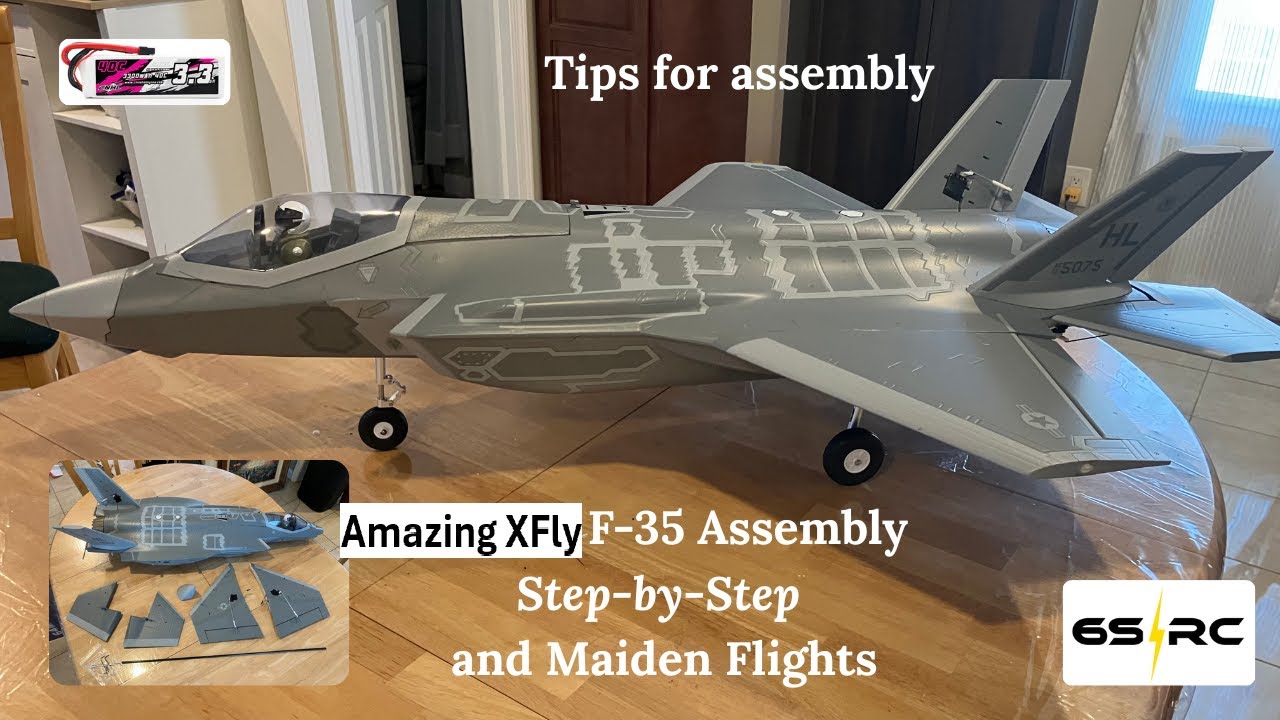 XFly F-35 Assembly tips and Maiden day flights. Lights, Retracts and ...