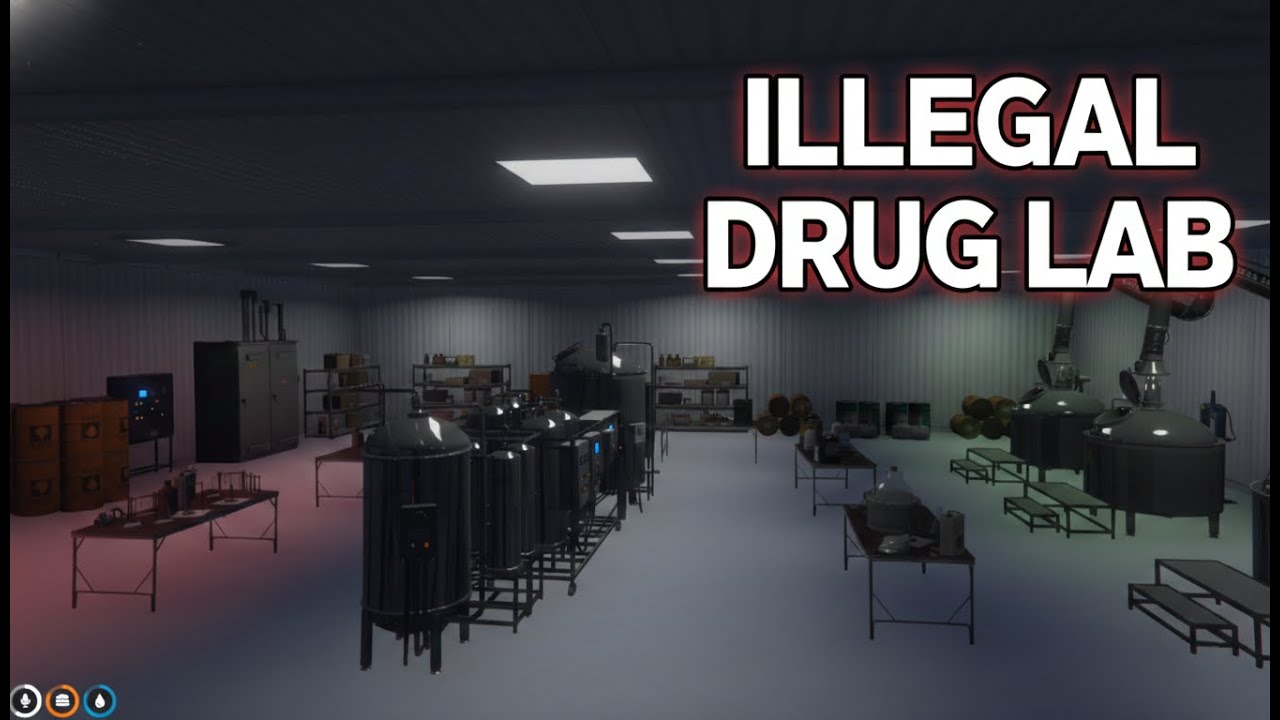 Drag Lab MLO | Illegal Cocaine & Weed Processing Interior | FiveM GTA V ...