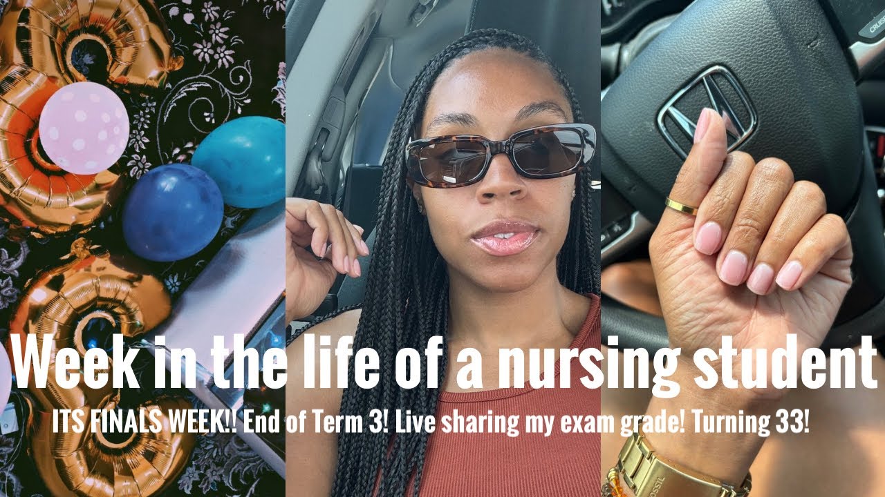 Weekly Nursing Student Vlog| FINALS WEEK! Live sharing my final exam ...