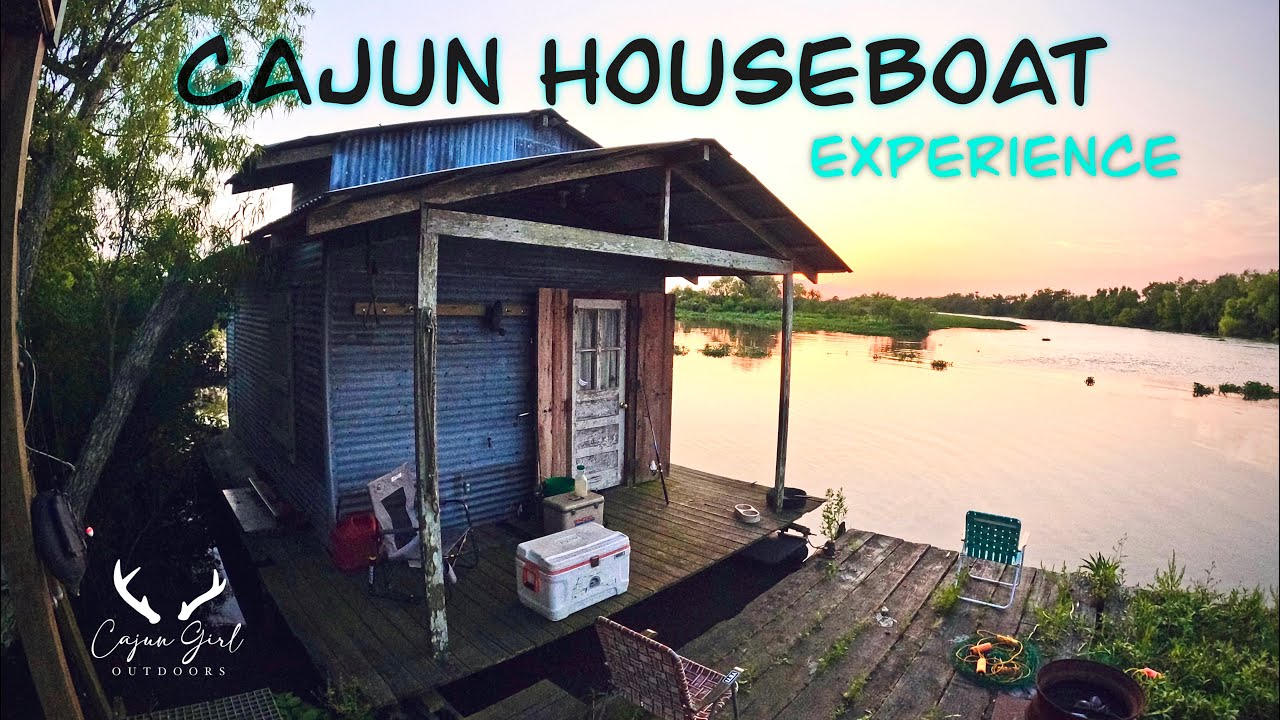 Cajun Houseboat Experience | Camp Tour, Crabbing, Foraging, Catch ...