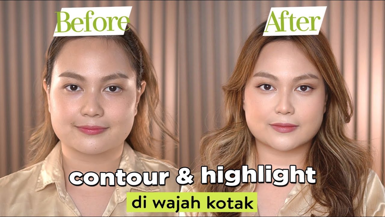 Paling realistis... Contour & highlight sesuai bentuk wajah (kotak ...