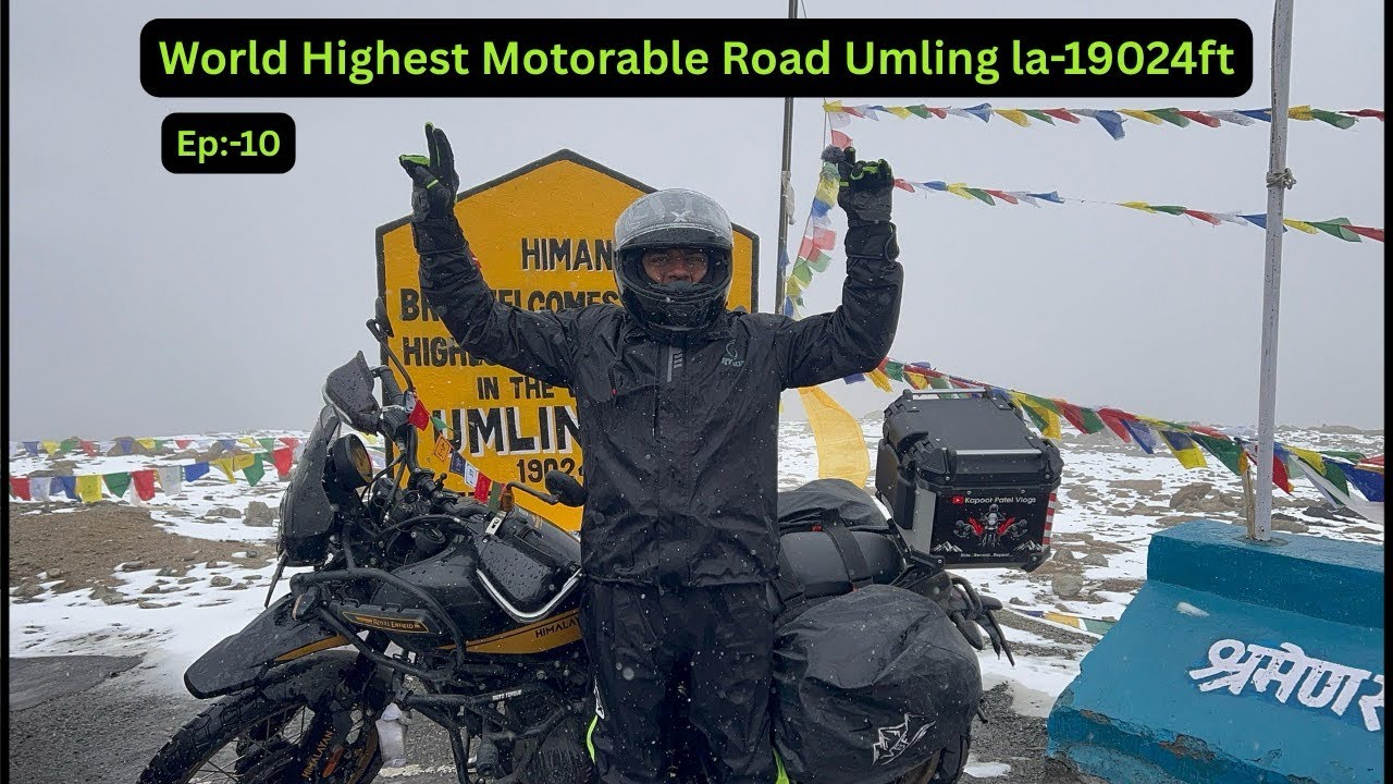 World Highest Motorable Road / Umlingla Pass / Ladakh Ride-2025 / Ep#10 ...