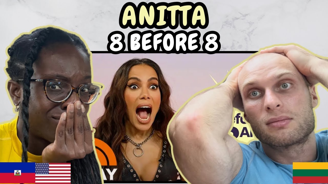 REACTION TO Anitta Reveals the Morning Text Peso Pluma Sent | 8 Before 8 | FIRST TIME WATCHING ...