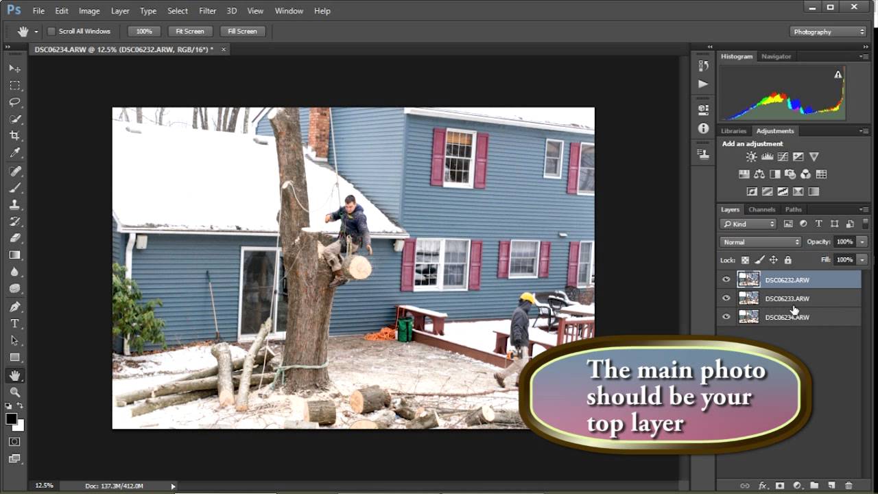 How to Use Photoshop Layer Masks to Create a Composite Image - YouTube