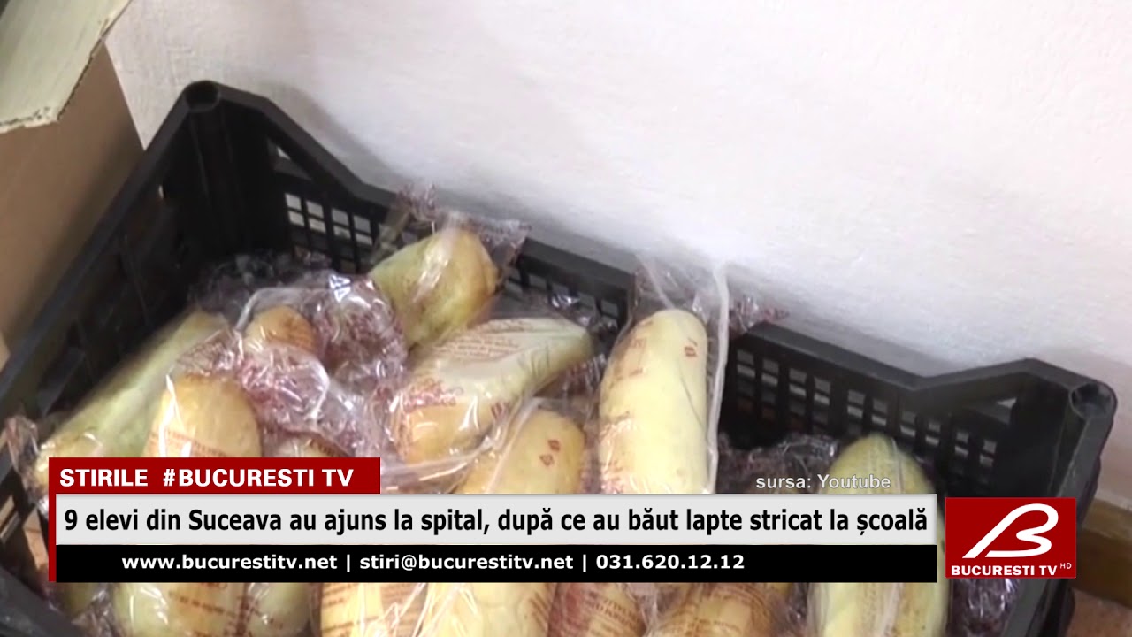 9 elevi din Suceava au ajuns la spital, dupa ce au baut lapte stricat ...