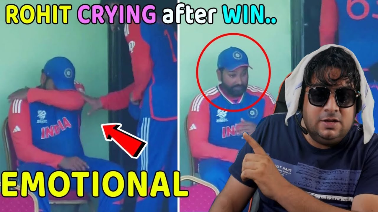Rohit Sharma Crying After Winning Semi Final,INDvsENG video credit-AB ...