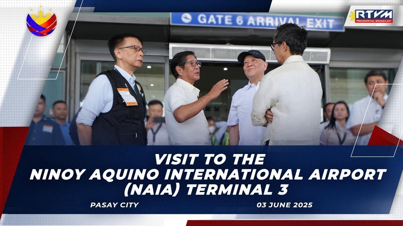 Visit to the Ninoy Aquino International Airport (NAIA) Terminal 3 06/03 ...