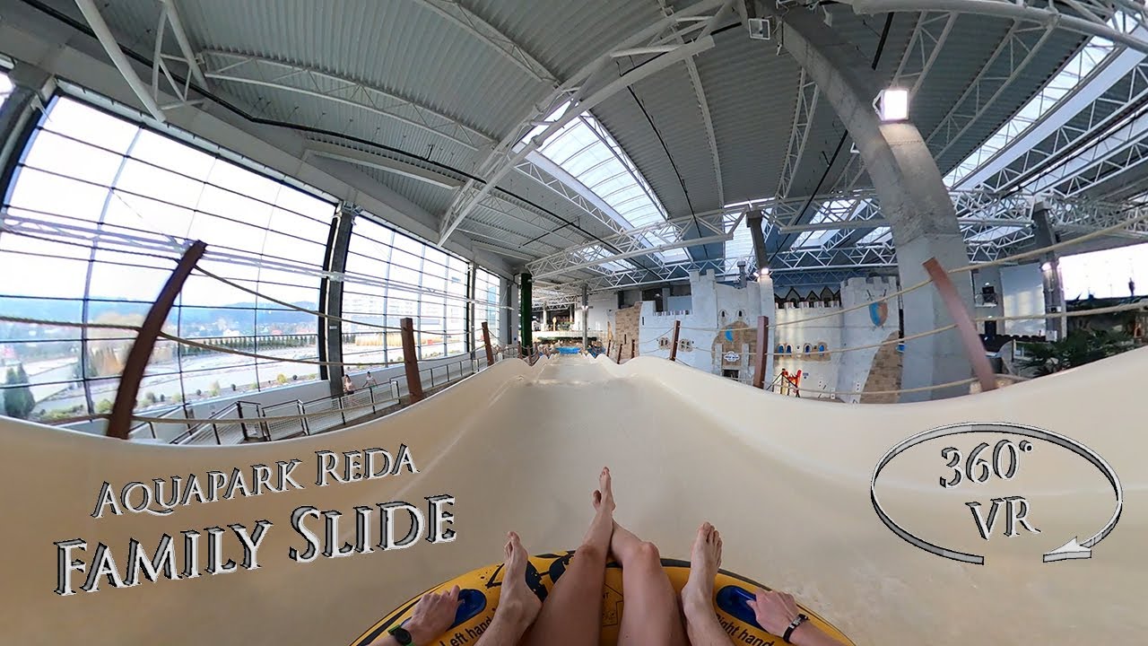 Aquapark Reda Family Slide 360° VR POV Onride - YouTube