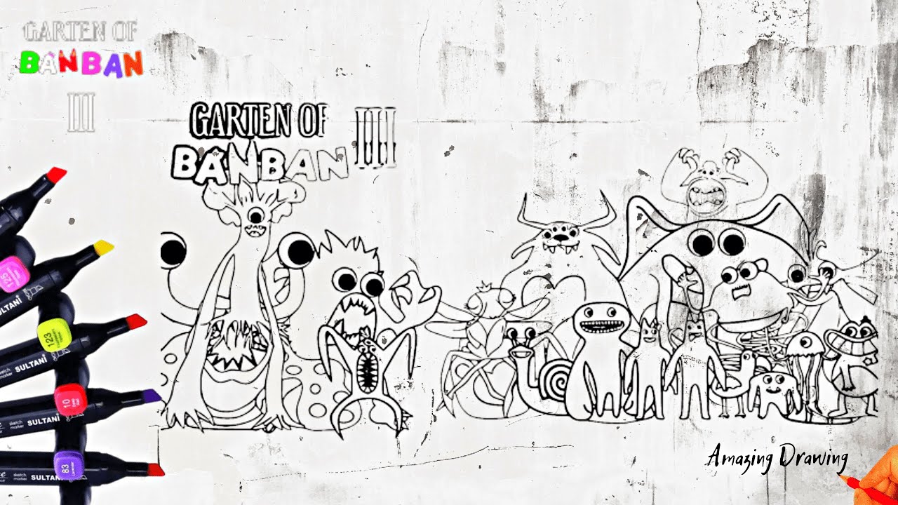 How to color easy Garten of Banban 3 #43 How to Color Banban 3 ...