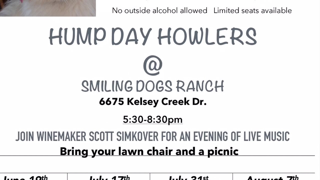 Hump Day Howler @ Smiling Dogs Ranch 8.28.19 - YouTube