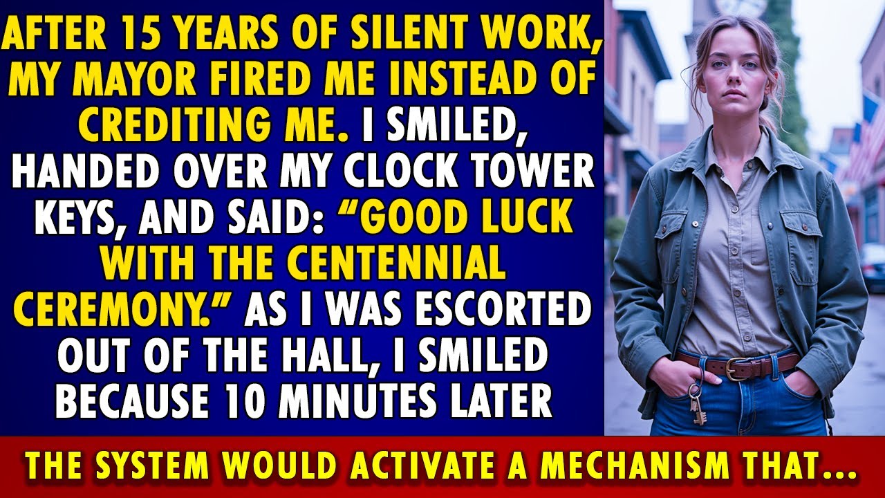 Fired after 15 years, I smiled and said “good luck” as the CLOCK TOWER ...