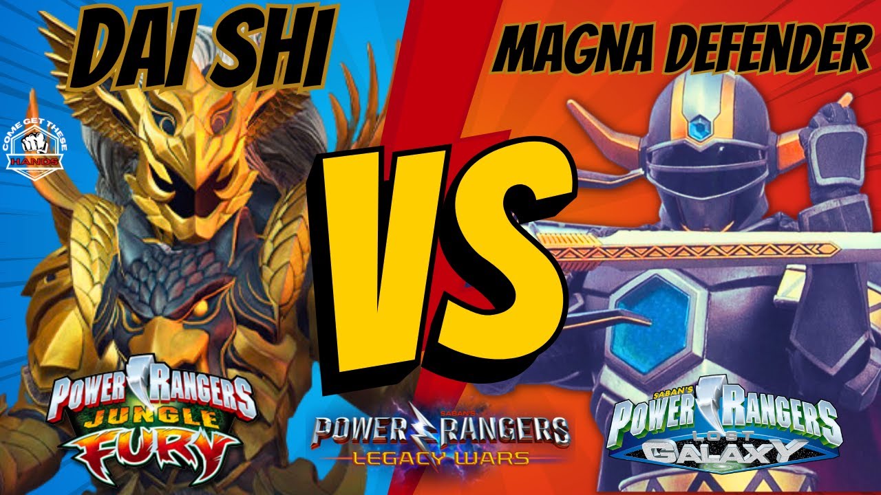 Dai Shi Vs Magna Defender | Power Rangers Legacy Wars - YouTube