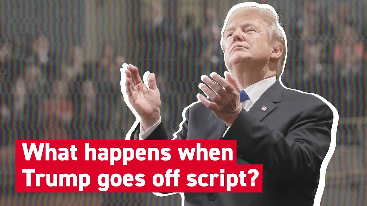 What happens when Trump goes off script? - YouTube