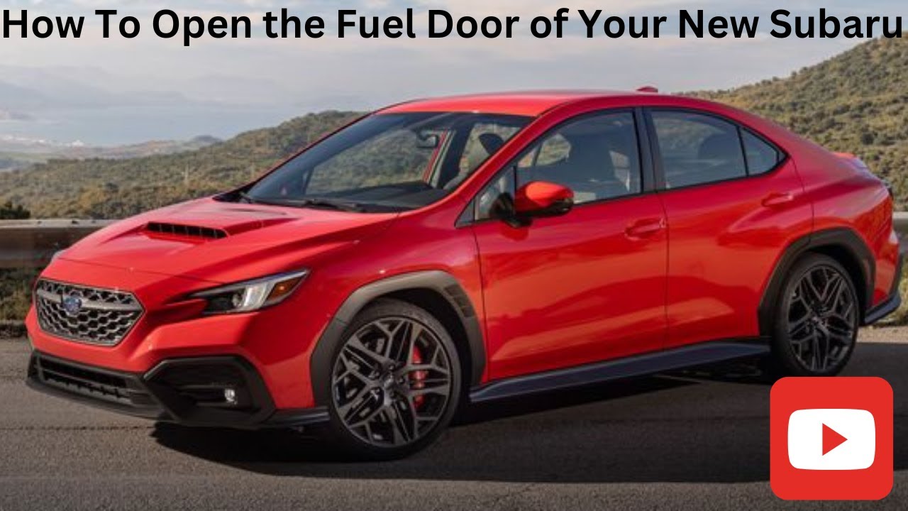 How To Open the Fuel Door of A New Subaru - YouTube