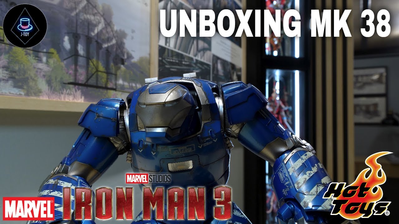 Hot toys ( Iron Man 3 ) Iron Man Mark 38 IGOR scale: 1/6﻿ Unboxing [4K] - YouTube