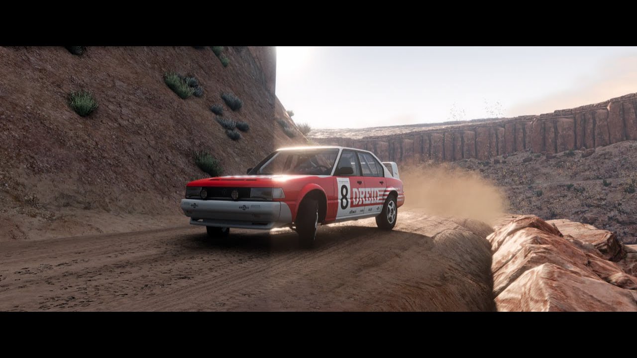 BeamNG.drive Downhill Rally 3:57:054 WR attempt - YouTube