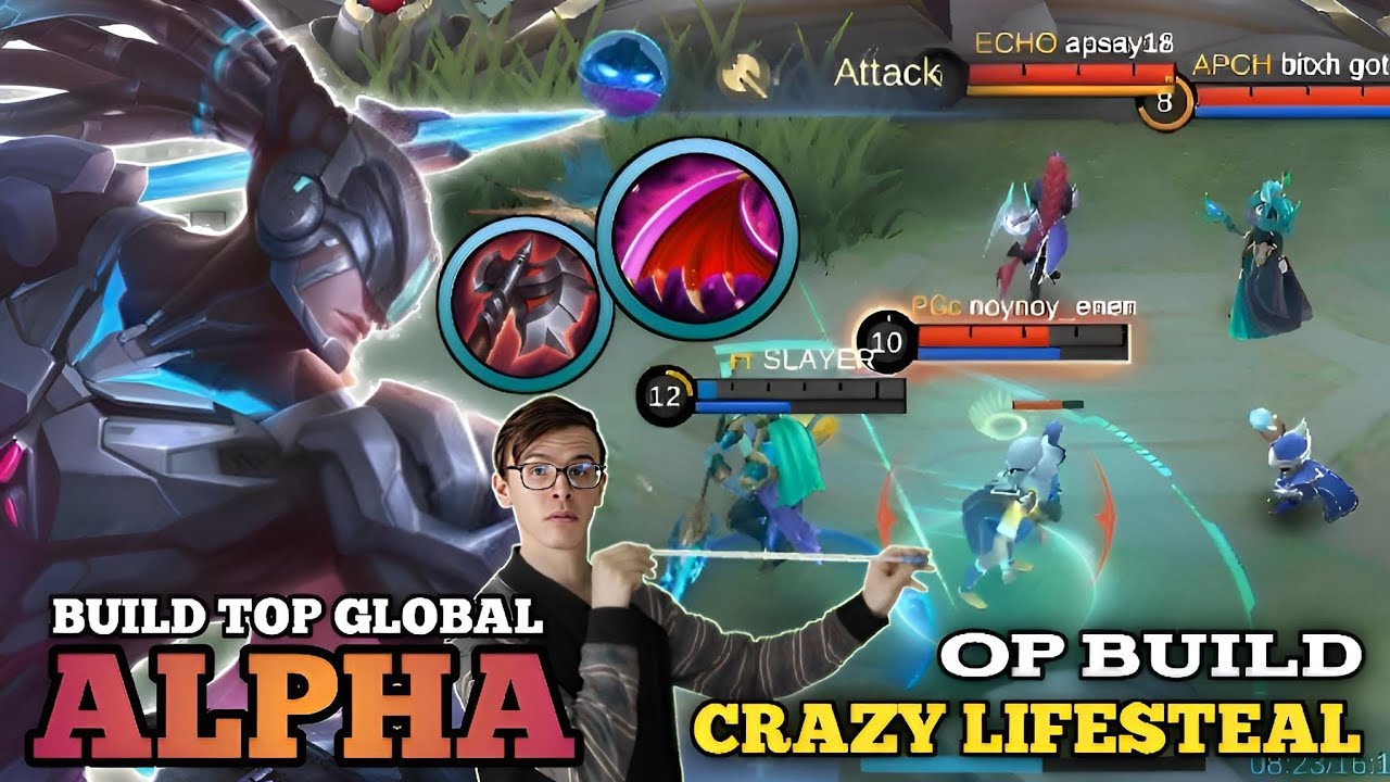 Top Global Alpha Build and Emblem | Lifesteal Build - OP Damage | MLBB ...