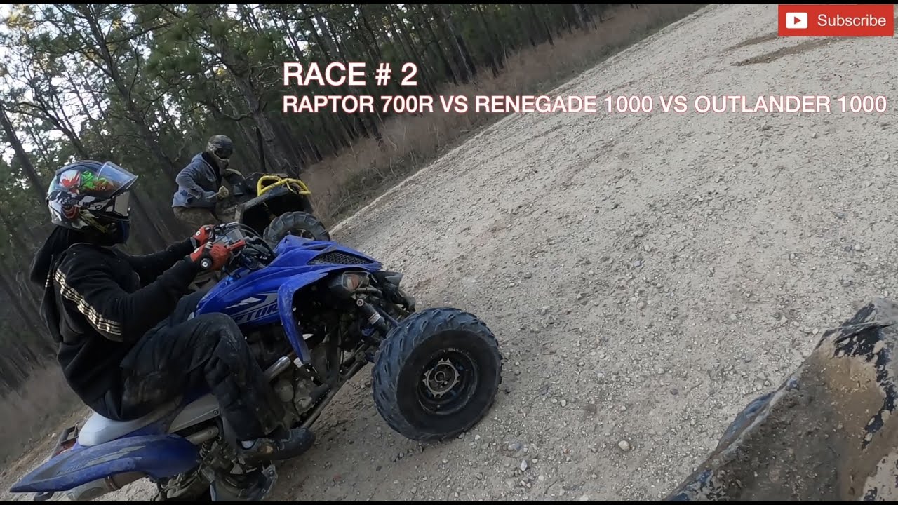 RAPTOR 700 VS RENEGADE 1000 VS OUTLANDER 1000!!!! - YouTube