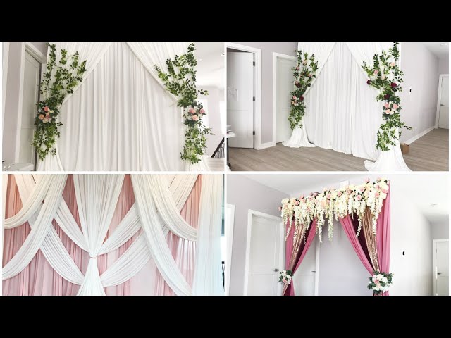 DIY- Wedding backdrop DIY- Draping Diy- quick Backdrop designs ...