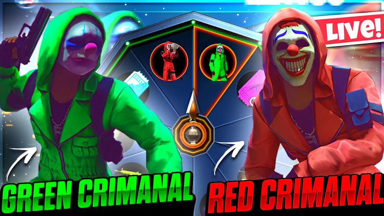 Red Criminal Vs Green Criminal Free Fire Live - Garena Free Fire - YouTube
