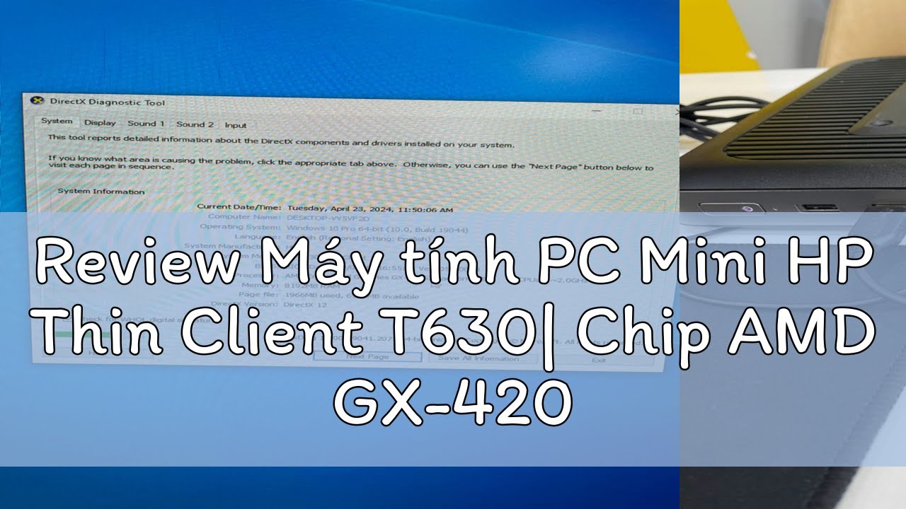 Review Máy tính PC Mini HP Thin Client T630| Chip AMD GX-420GI | RAM ...